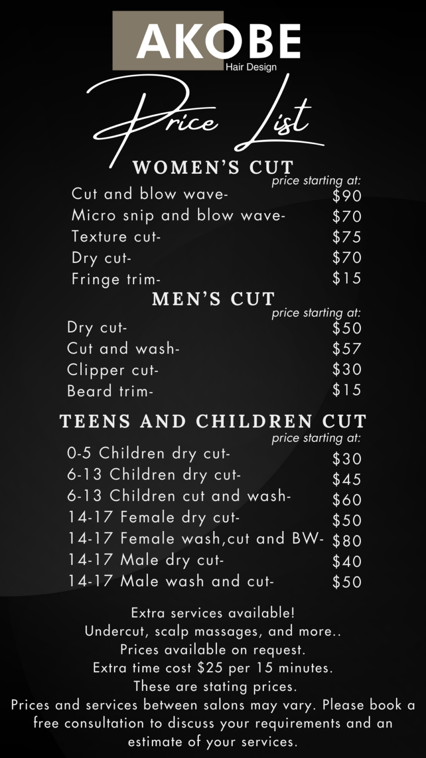 Hair Salon New Zealand | Akobe Hair Design